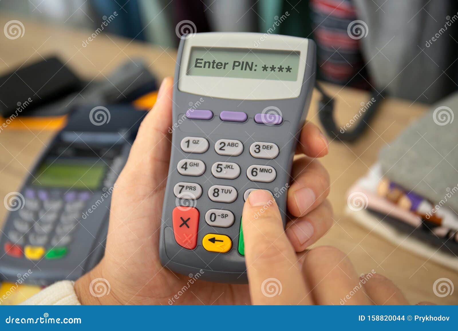 Qr Code Payment. Digital Mobile Smart Phone With Qr Code Scanner On ...