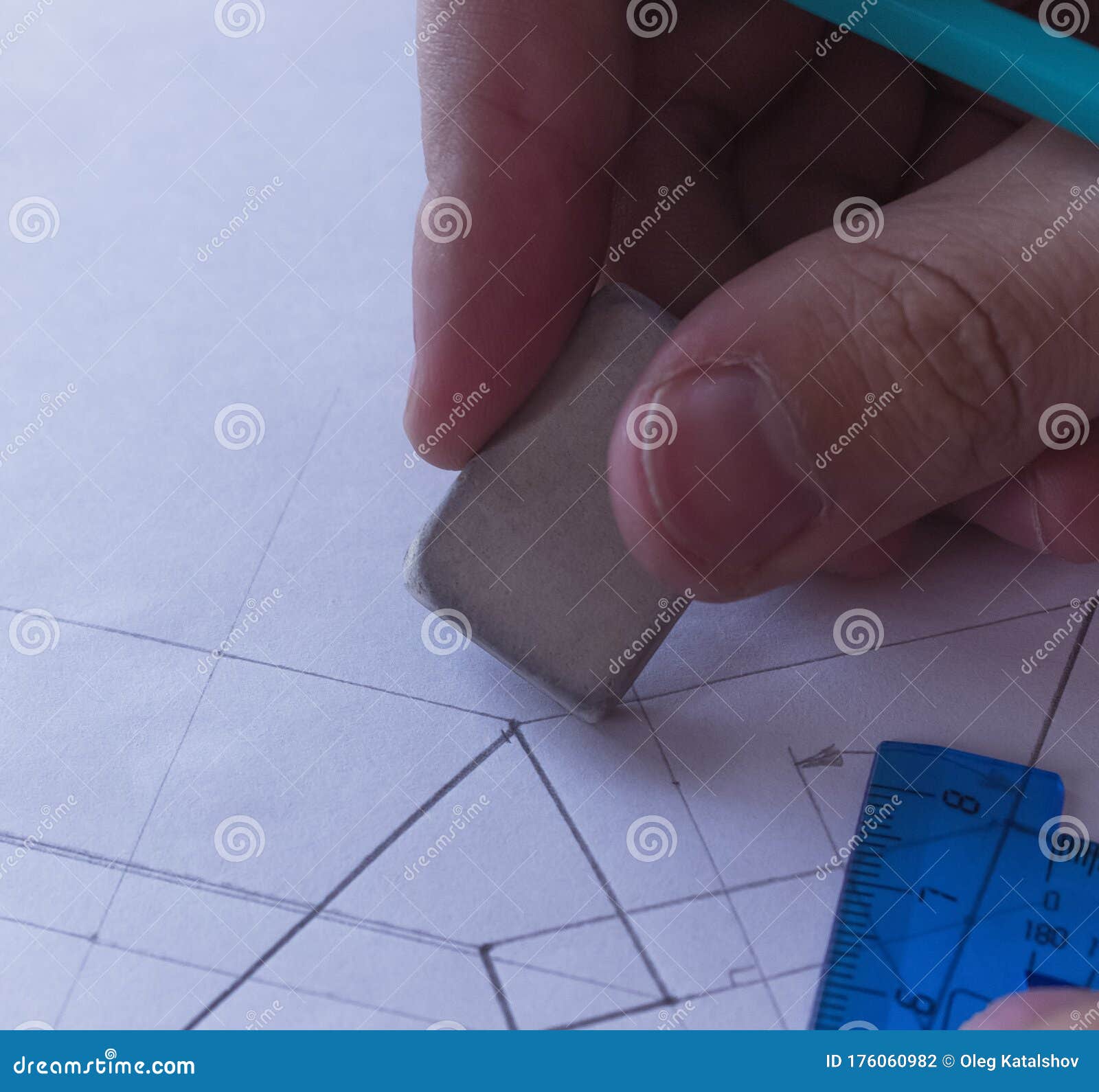 Eraser Erases Drawn Heart On The Paper. Stock Photo | CartoonDealer.com ...