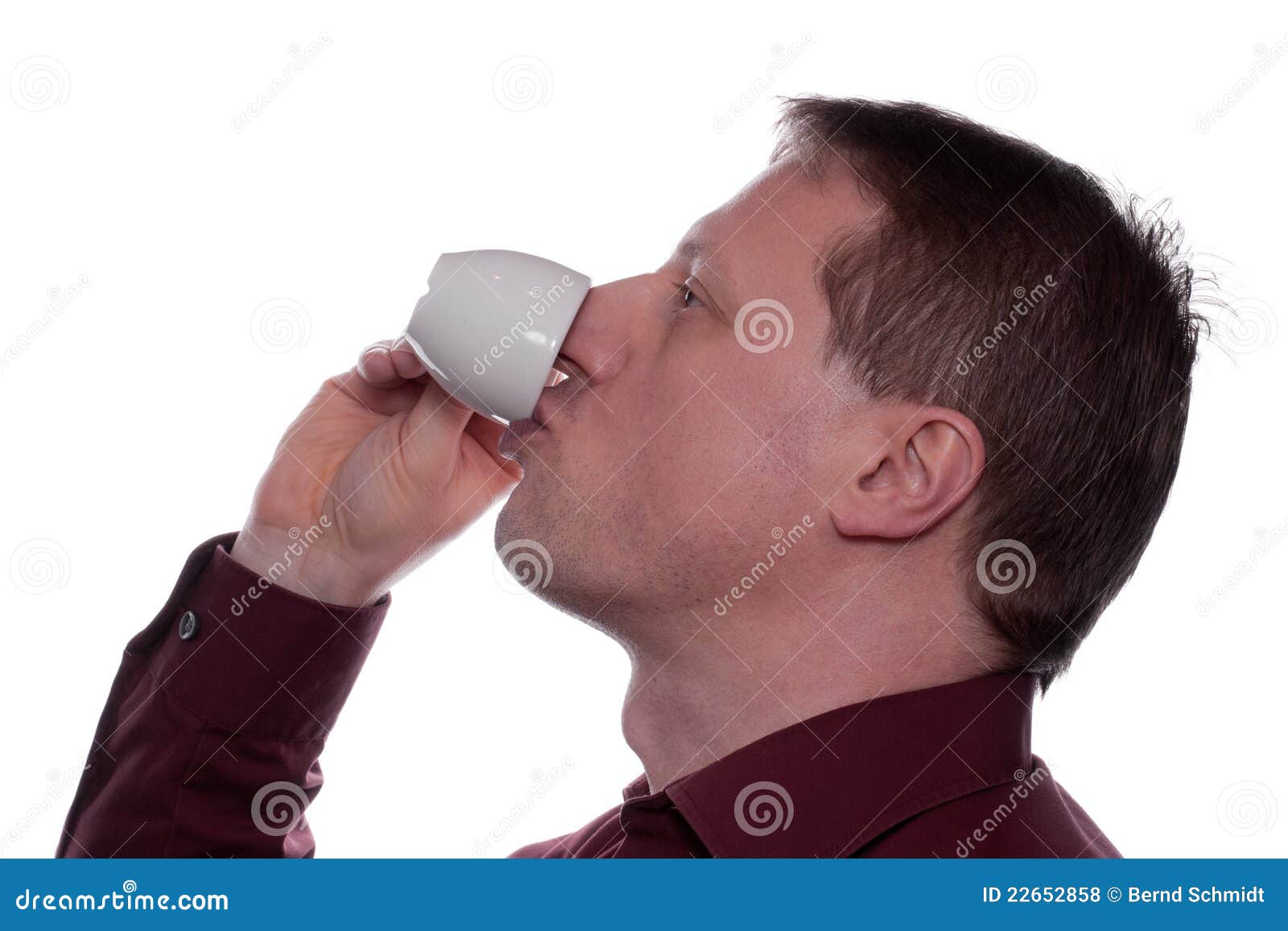 Man with Espresso Cup in His Hand Stock Photo - Image of face ...