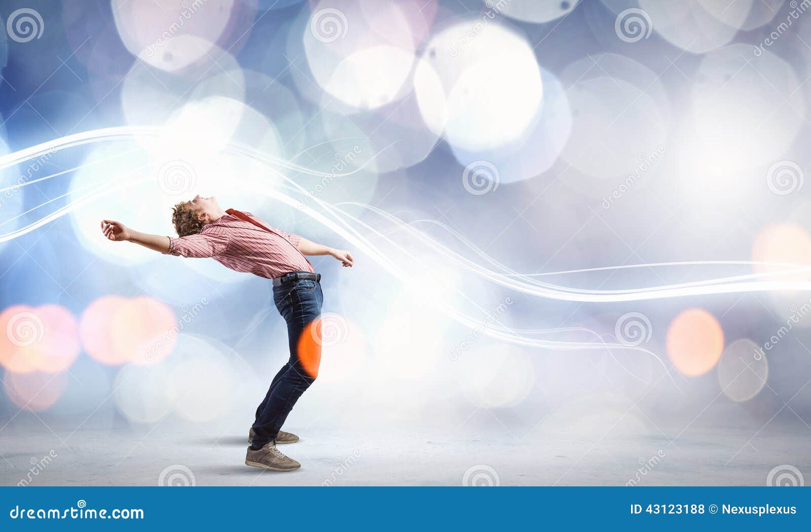 Man evading from items stock photo. Image of concept - 43123188