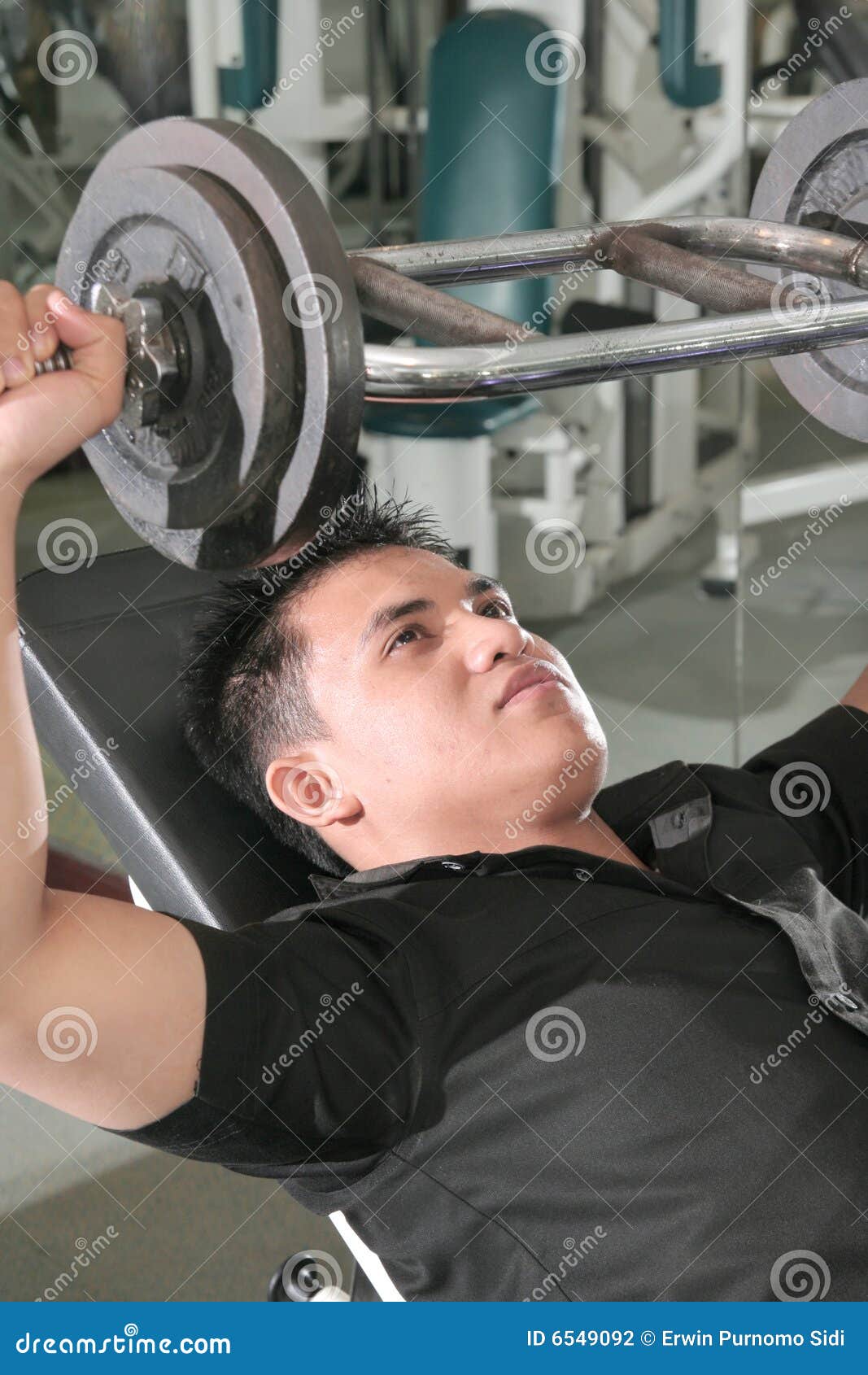 Man exercising stock photo. Image of male, sport, training - 6549092