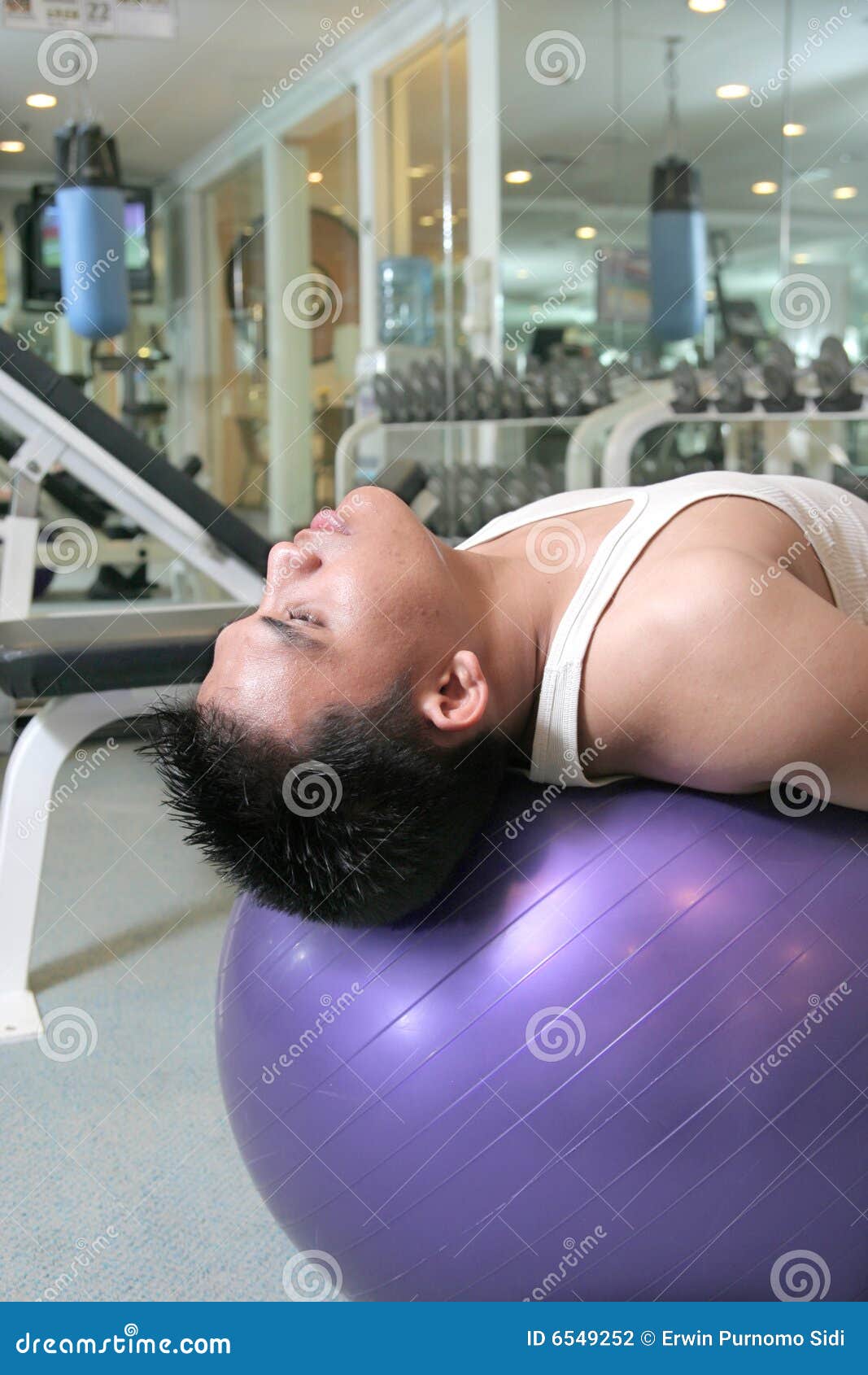 Man exercising stock photo. Image of gymnasium, active - 6549252