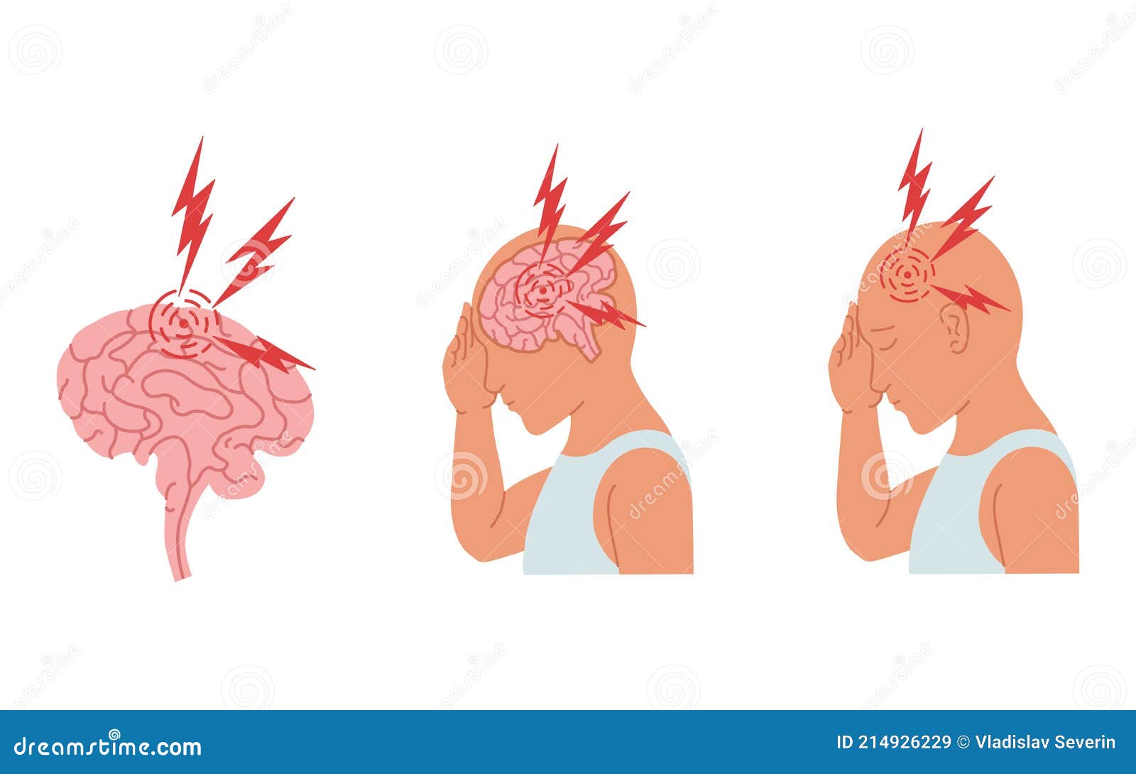 Person Experiencing Hands Swelling And Inflammation Symptom Cartoon ...