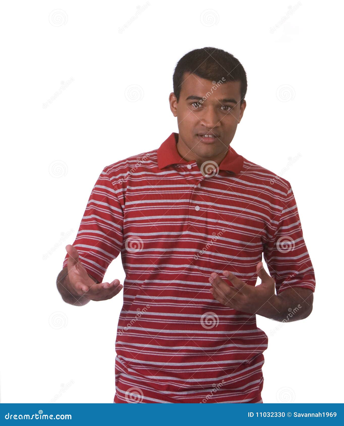 Man explaining stock photo. Image of white, middle, showing - 11032330