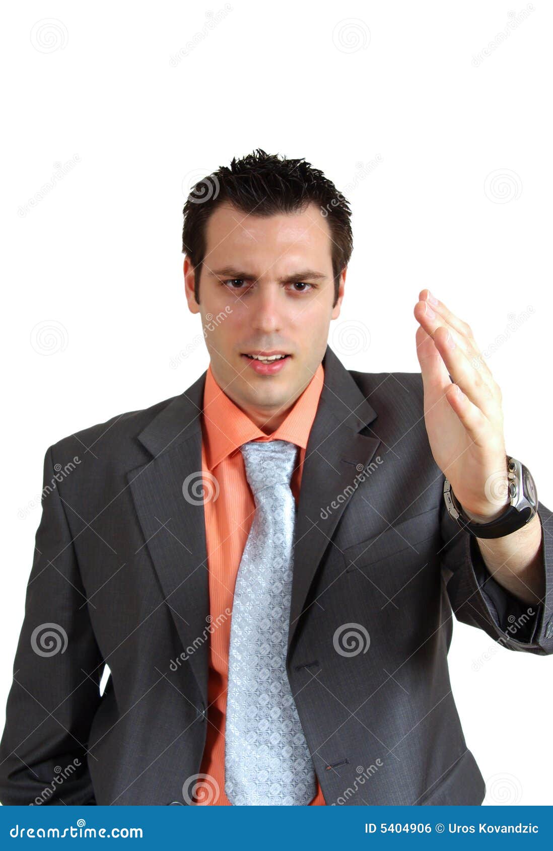Man Explaining stock photo. Image of stress, suit, nervous - 5404906