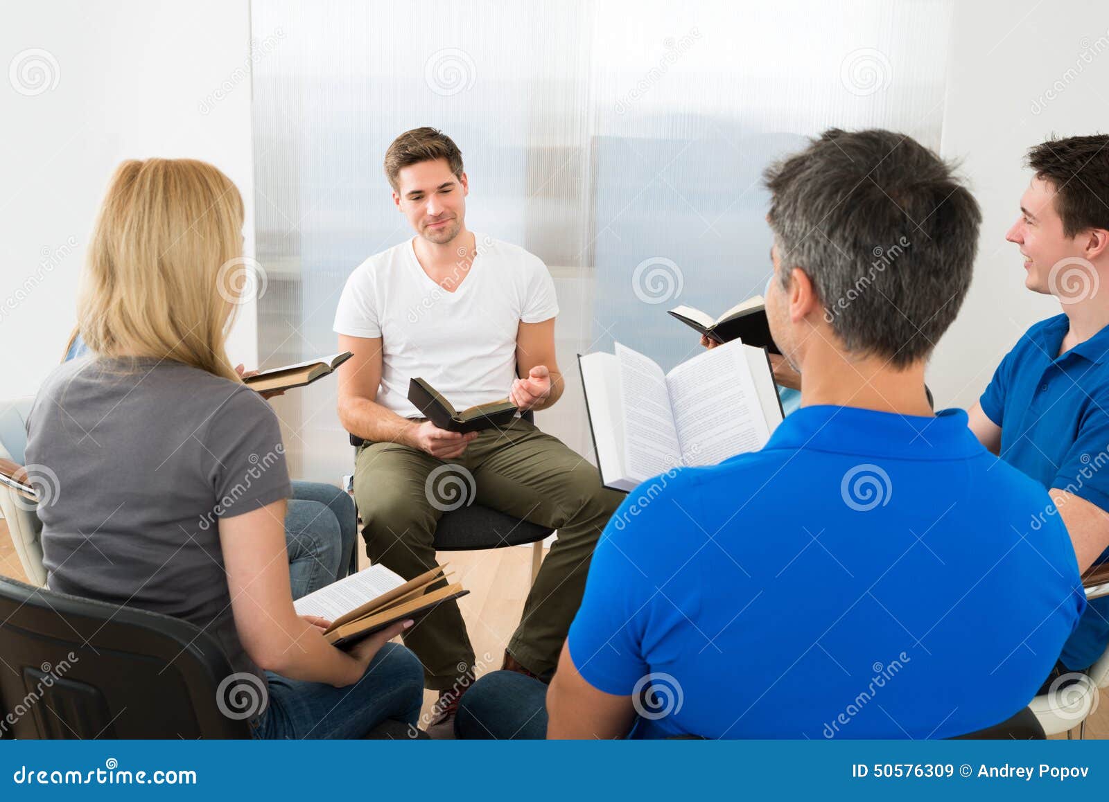 Man explaining gospel stock image. Image of indoor, devotion - 50576309
