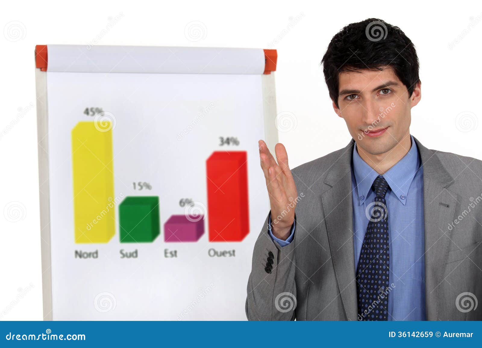 Man explaining graph stock image. Image of predicting - 36142659