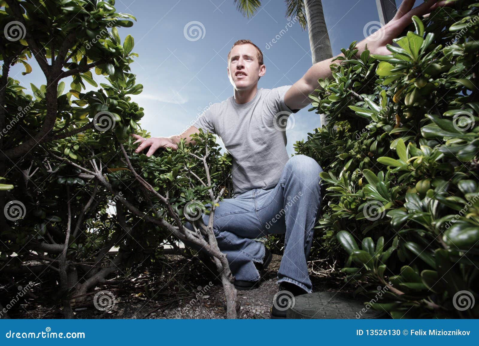 Man exploring nature stock photo. Image of personal, outside - 13526130