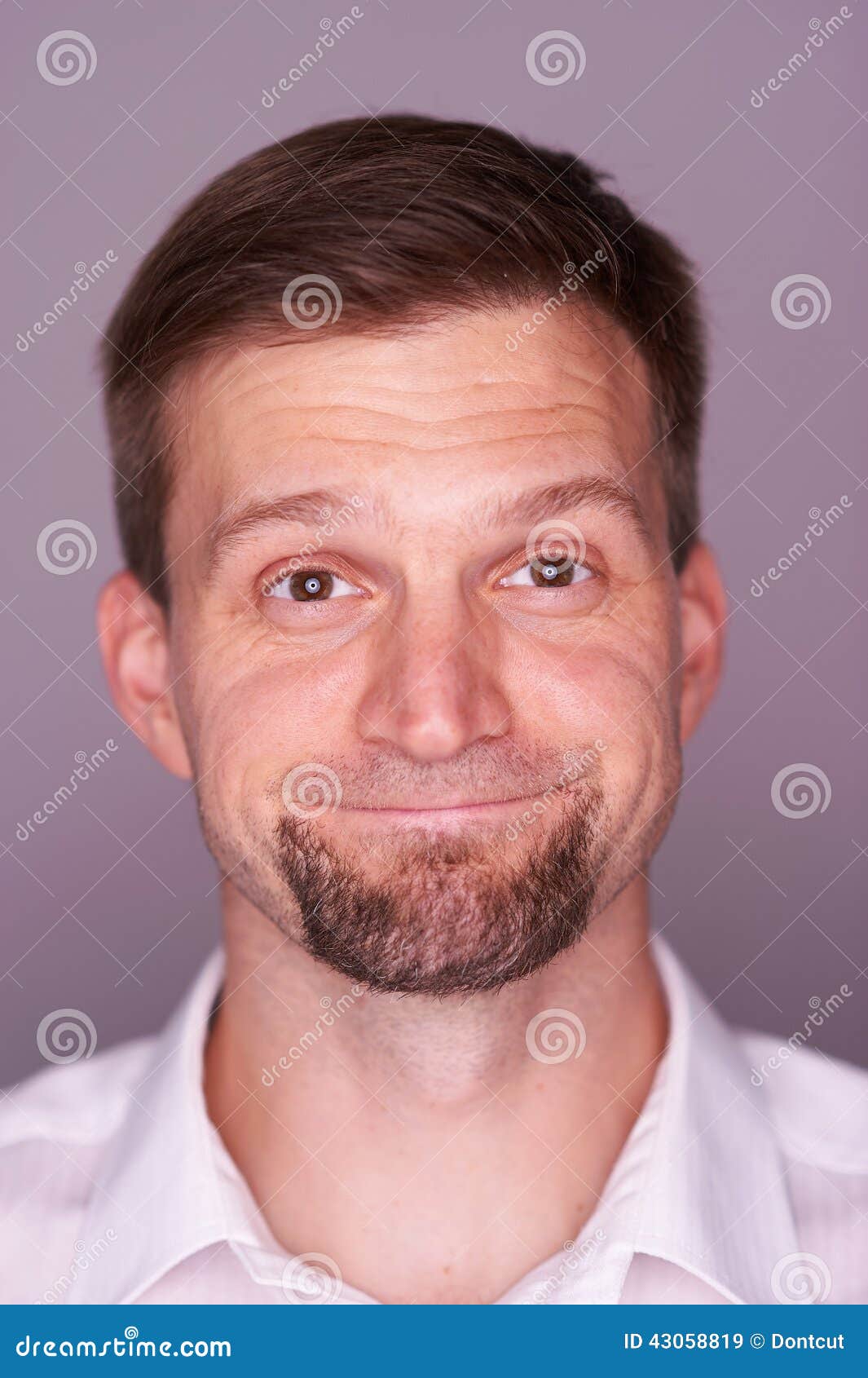 Man Expresses Different Emotions Stock Image - Image of mimic, making ...