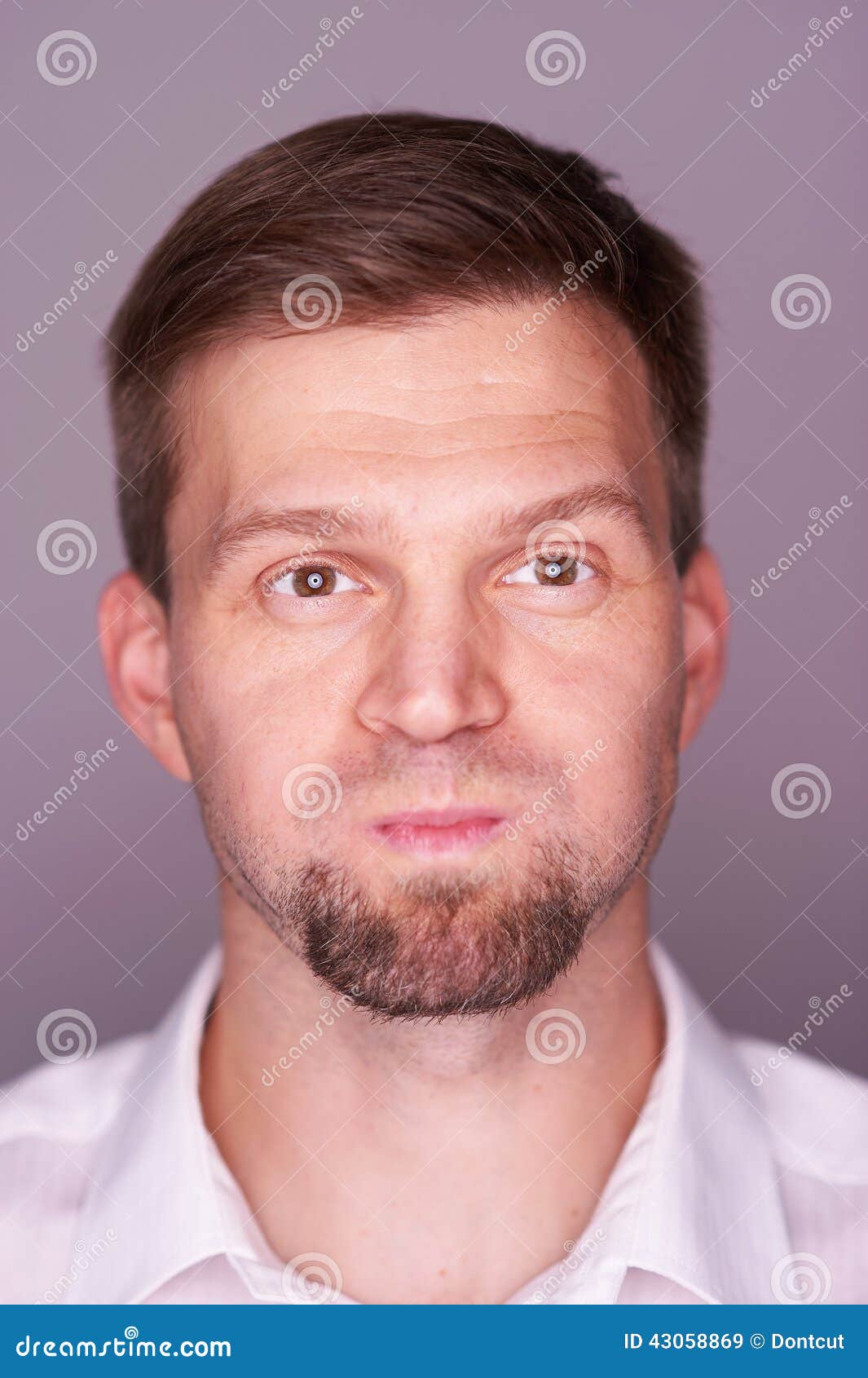 Man Expresses Different Emotions Stock Image - Image of attractive ...