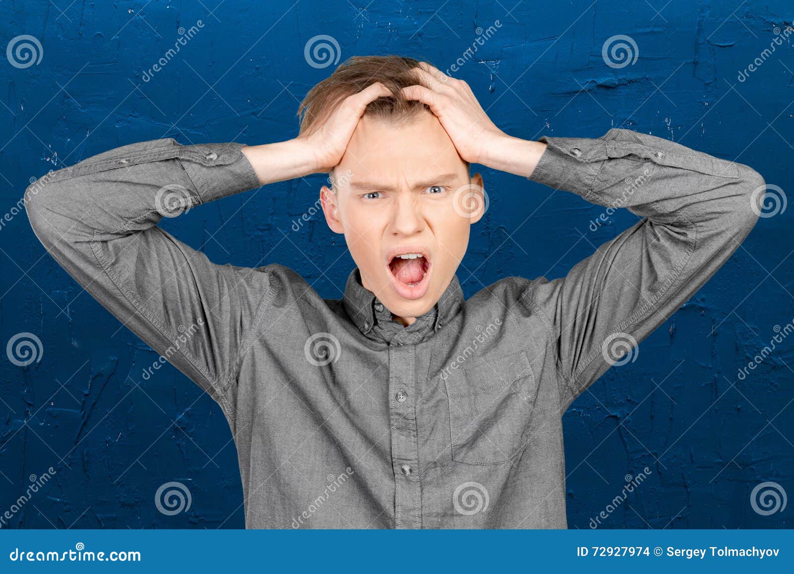 Man expressing aggression stock photo. Image of power - 72927974