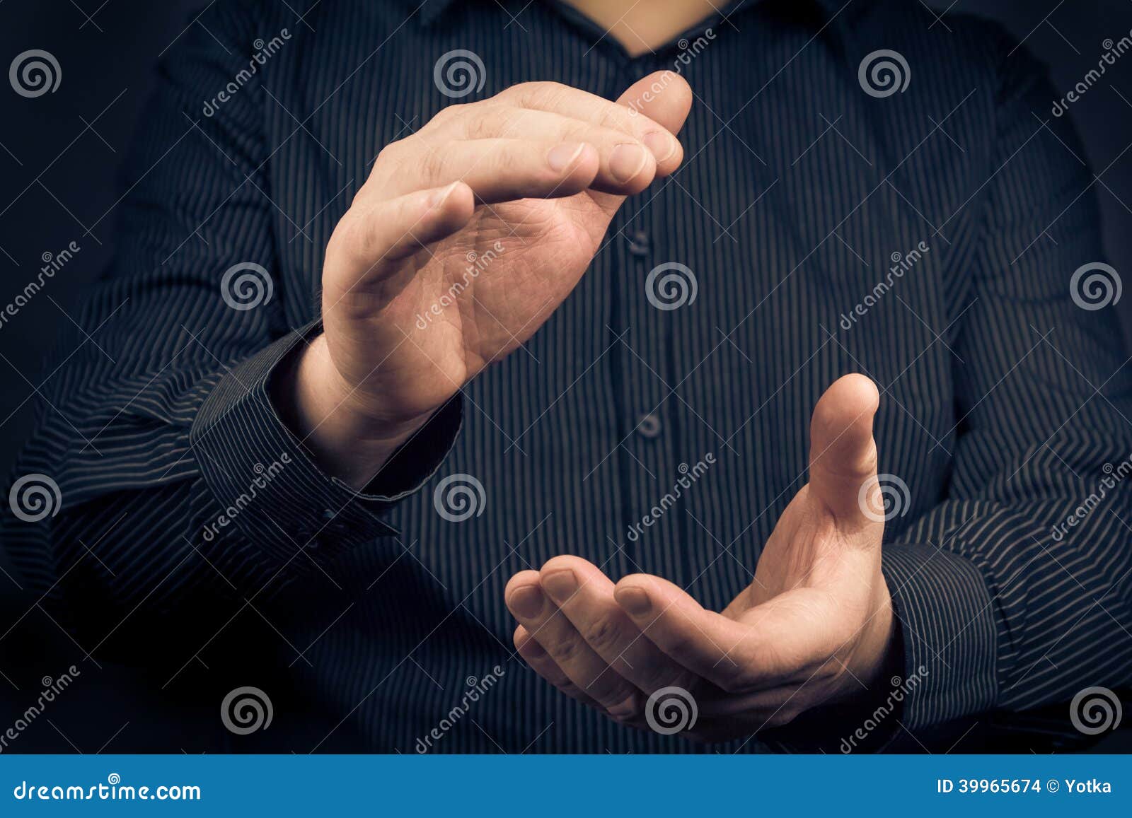 Man Expressing Their Appreciation Clapping Hands Stock Photo - Image of ...