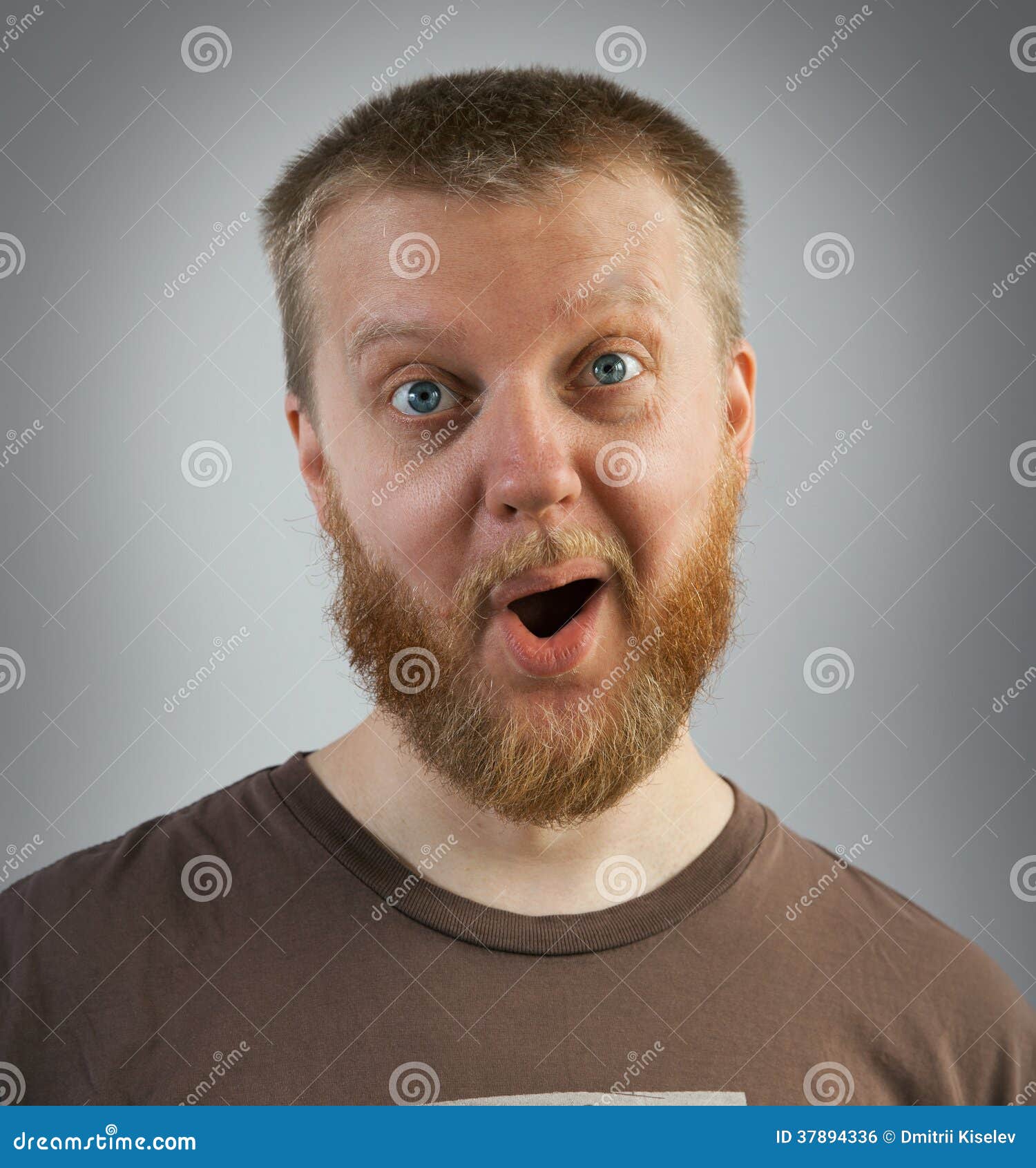 Man with an Expression of Surprise on His Face Stock Photo - Image of ...