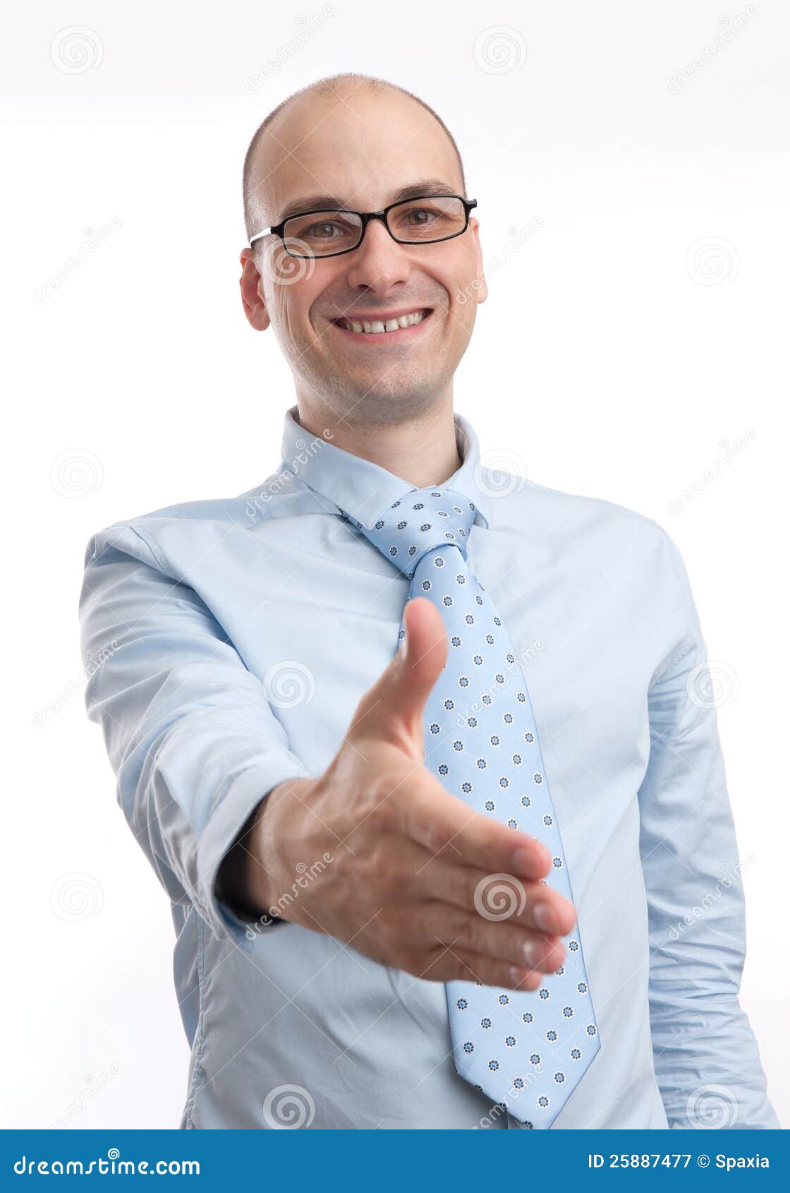 Man Extending Hand To Shake Stock Image - Image of greeting, light ...