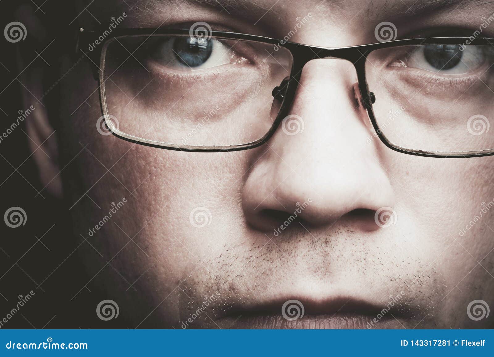 Man eye closeup. stock image. Image of look, portrait - 143317281