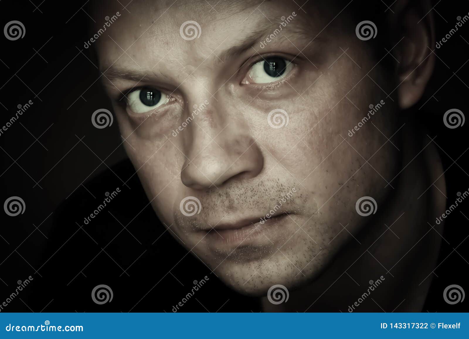 Man eye closeup. stock photo. Image of serious, expressive - 143317322