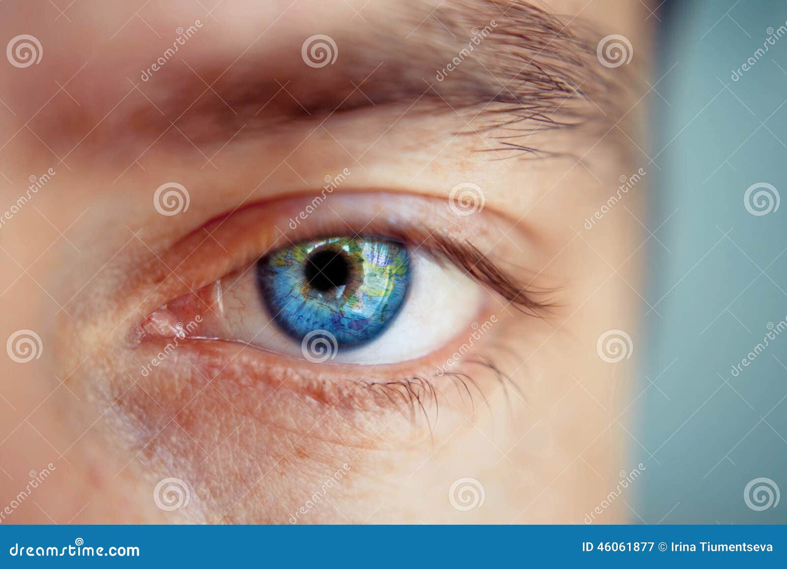 Man Eye stock image. Image of contact, future, green - 46061877