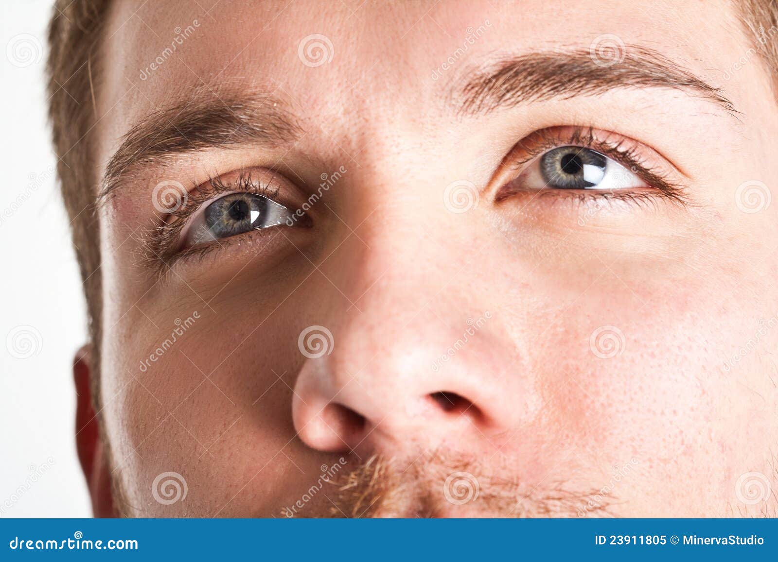 Man eyes close-up stock image. Image of handsome, macro - 23911805