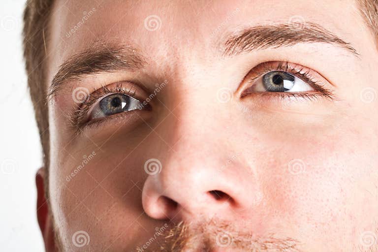 Man eyes close-up stock image. Image of handsome, macro - 23911805