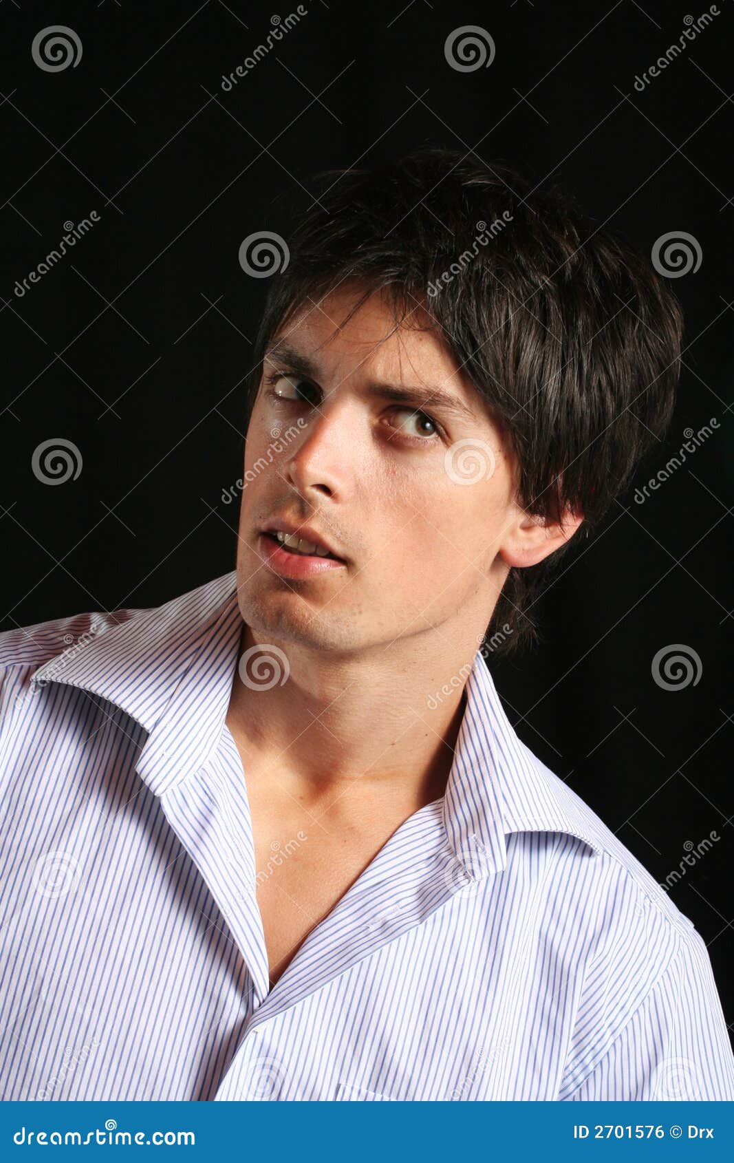 Man eyes look on side stock photo. Image of cool, handsome - 2701576