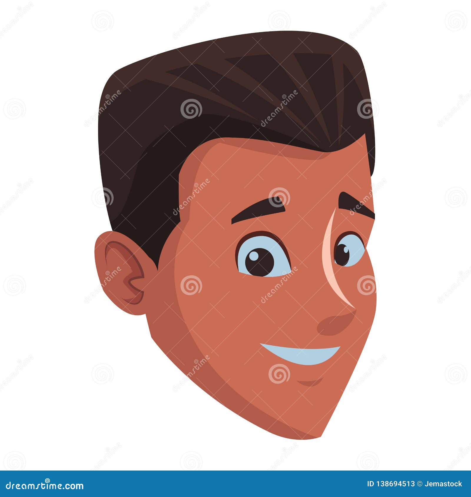 Man face cartoon stock vector. Illustration of fashion - 138694513