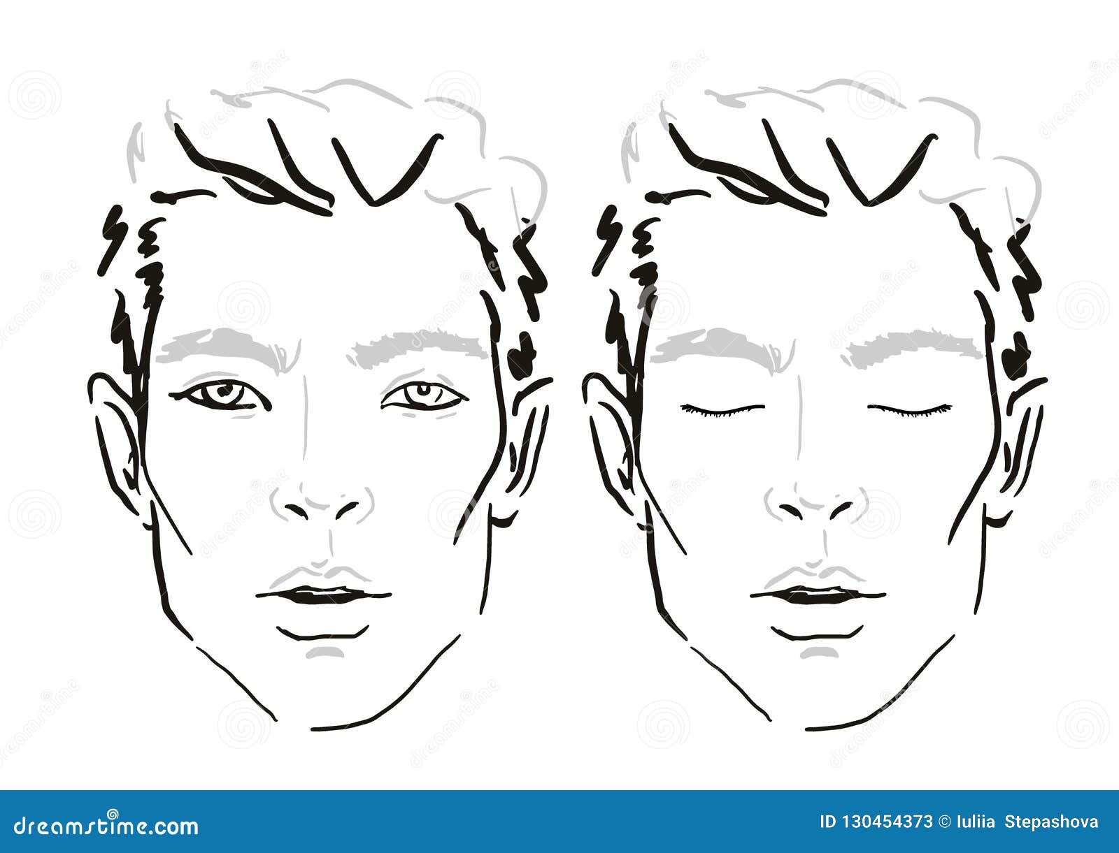 Blank Male Face Template