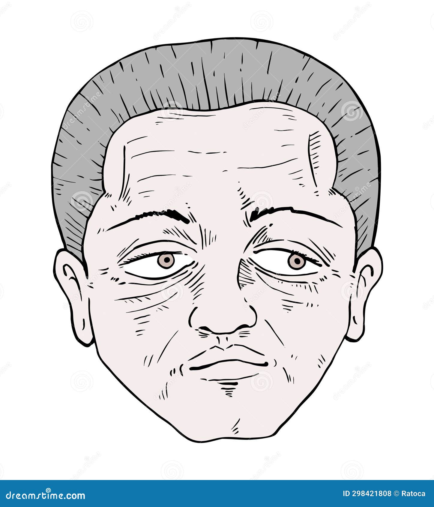 Man face draw stock vector. Illustration of vector, hand - 298421808