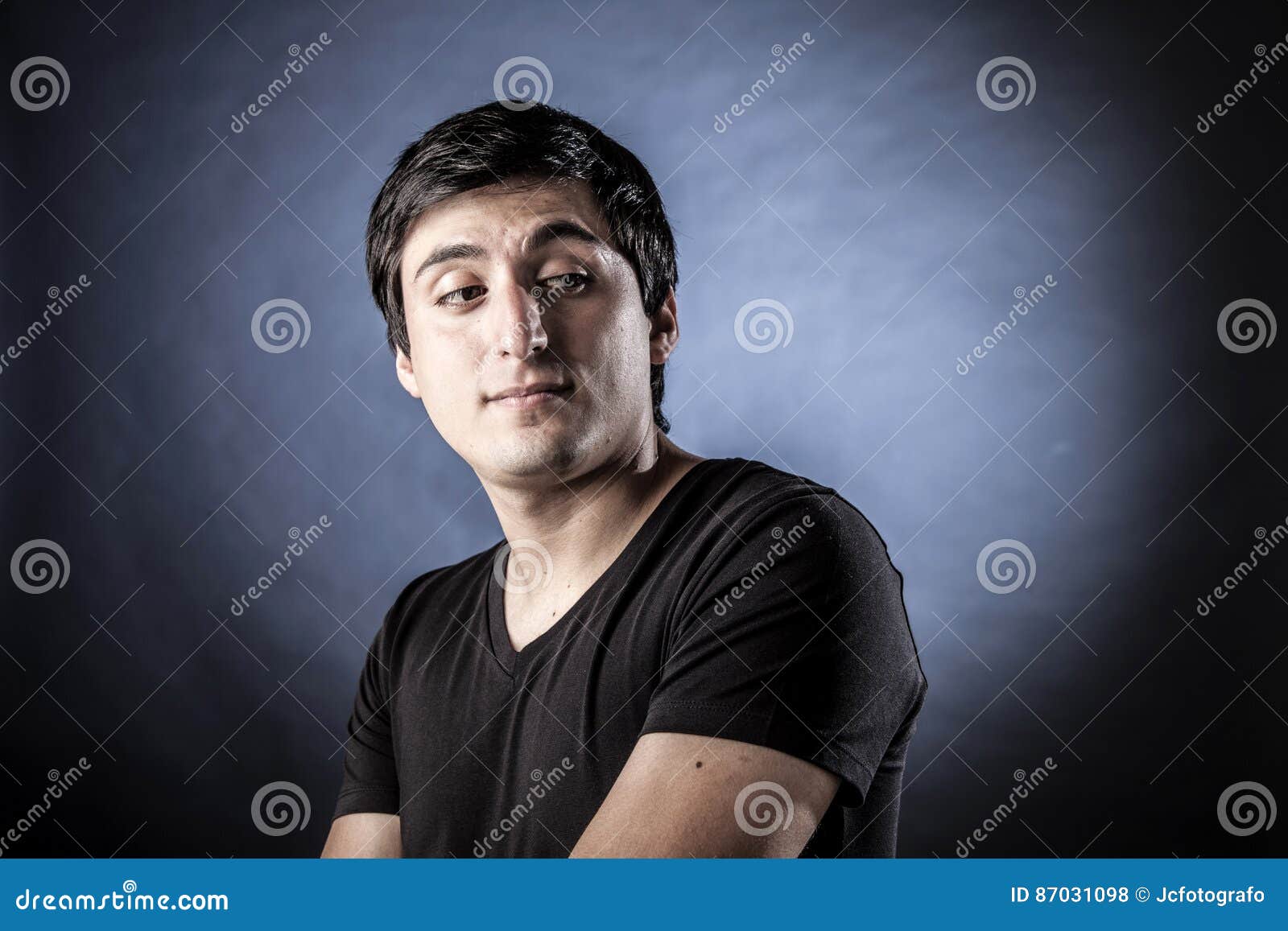 Man face expressions stock photo. Image of nose, boredom - 87031098