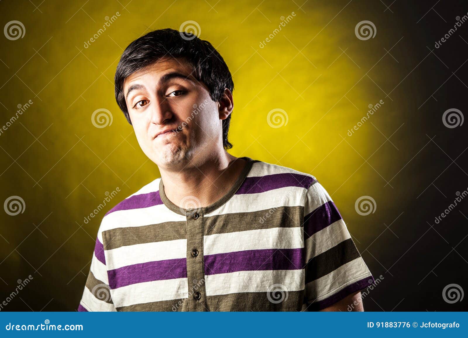 Man face expressions stock photo. Image of serious, boredom - 91883776