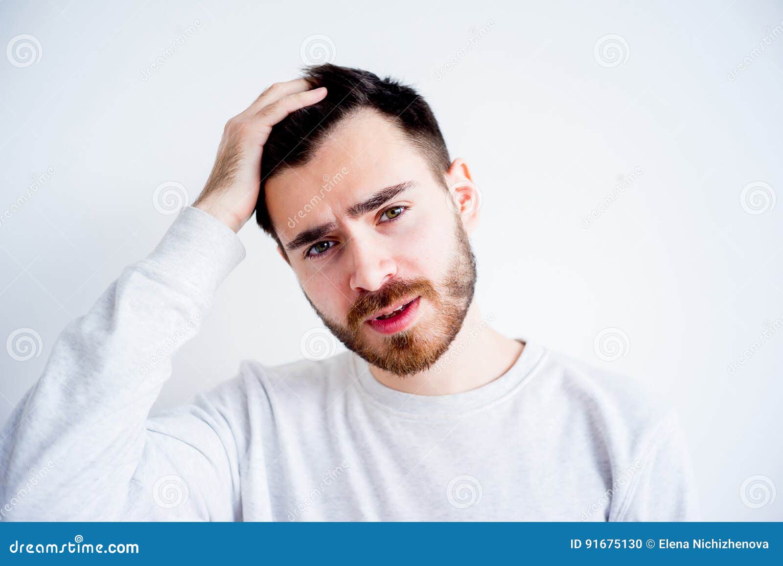 Man face expressions stock photo. Image of expression - 91675130