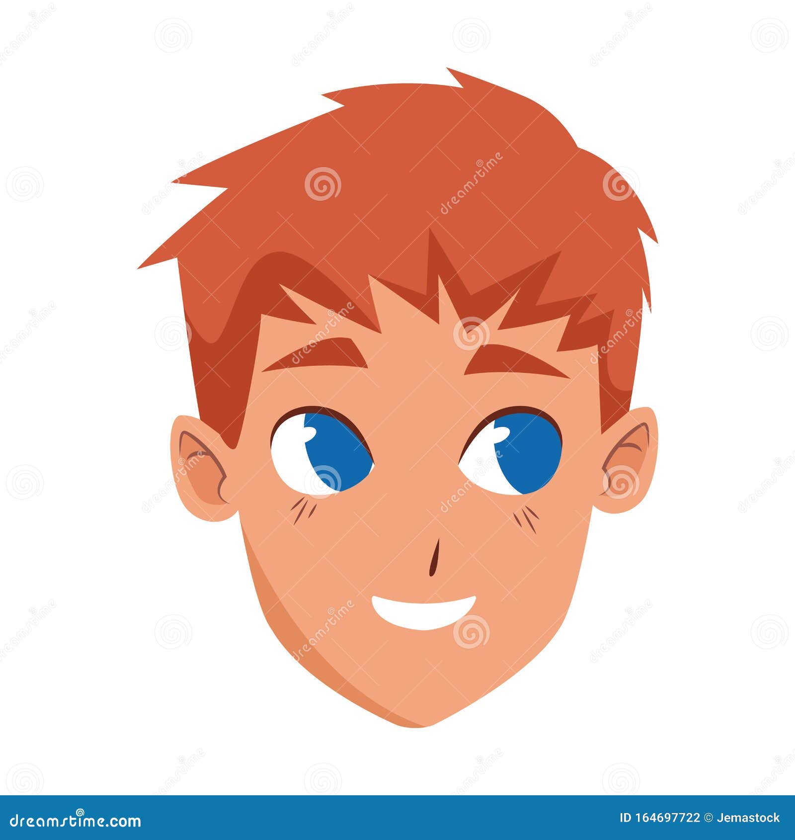 Man face icon, flat design stock vector. Illustration of isolated ...
