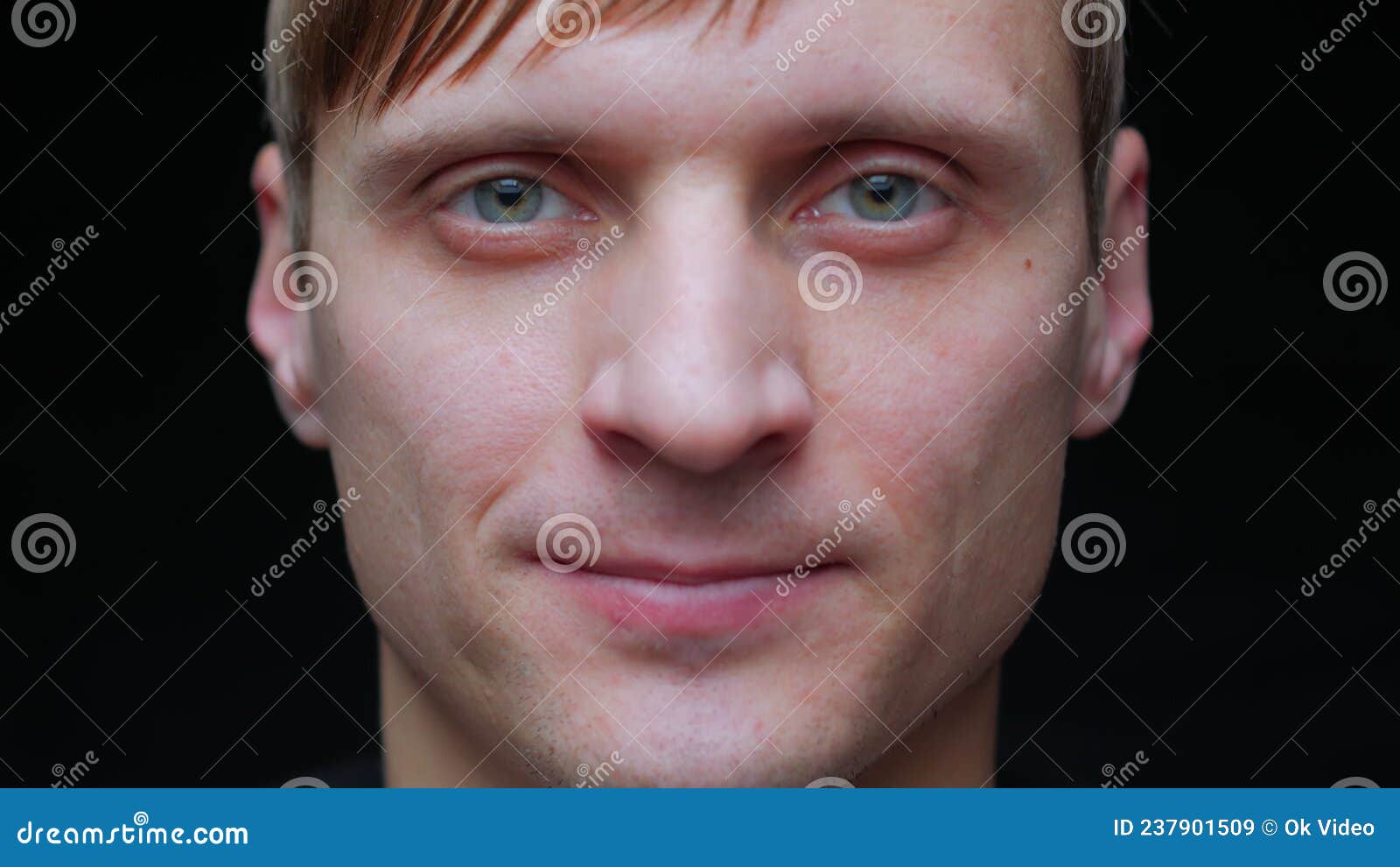 Man Face Look at the Camera Stock Video - Video of androgenic, iris ...