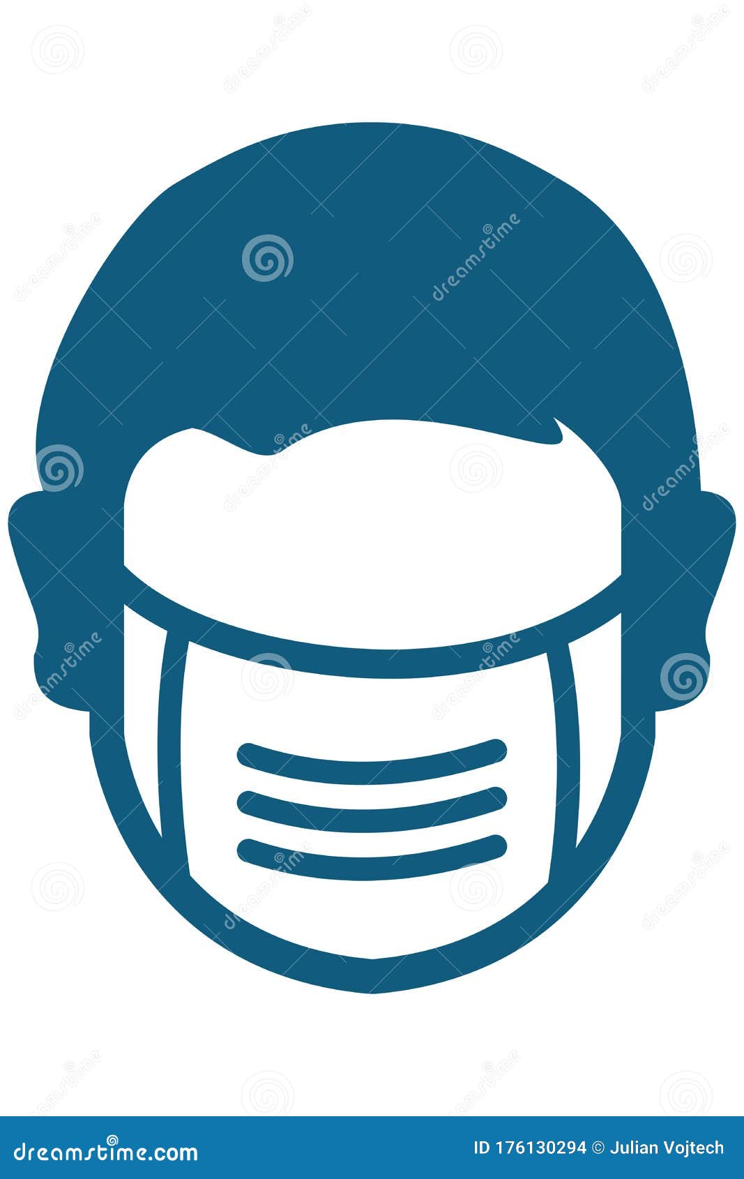 Man Face with Mask Icon Vector in Isolated on White Background ...