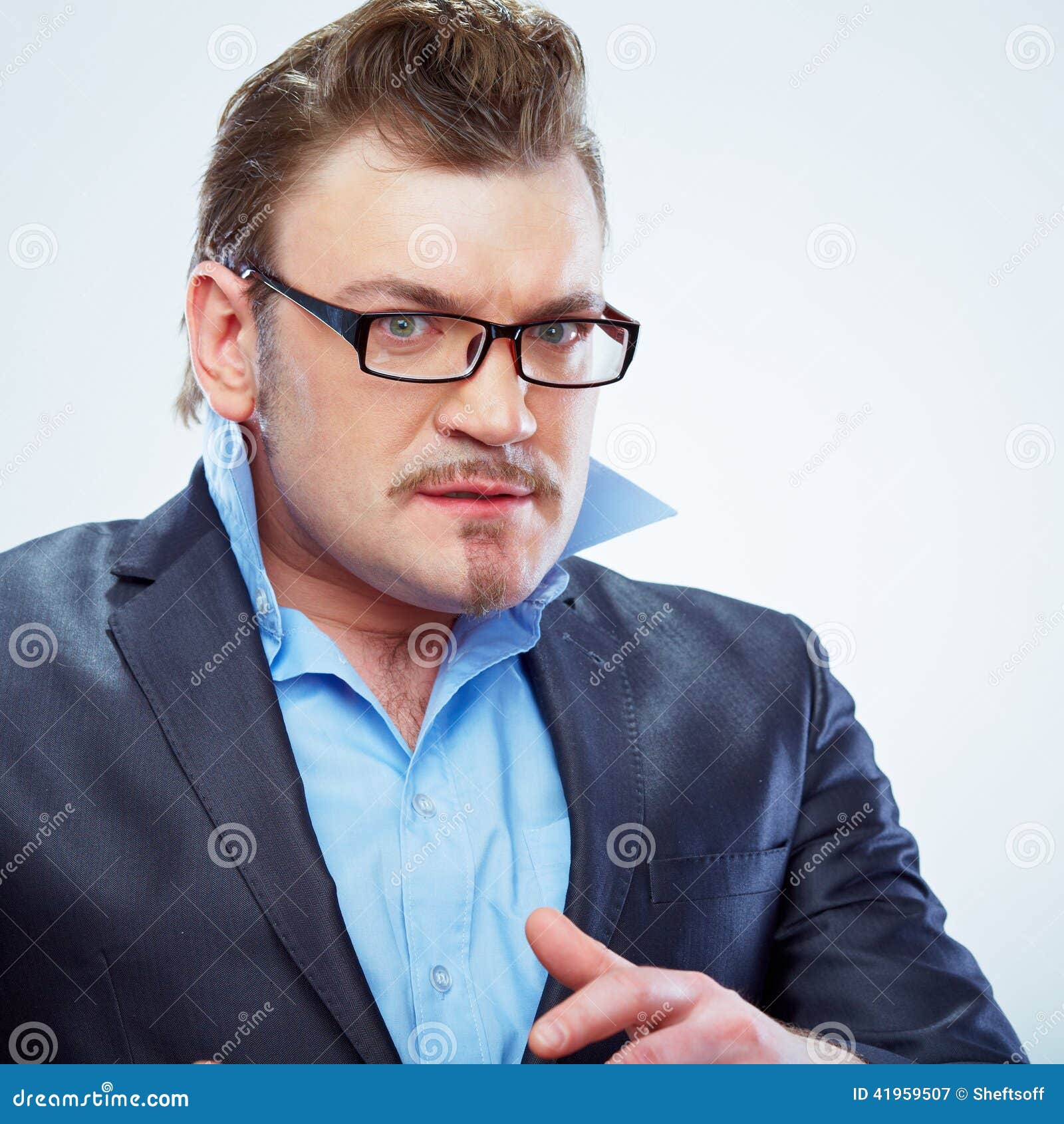 Man Face Portrait. Studio Background Stock Image - Image of isolated ...