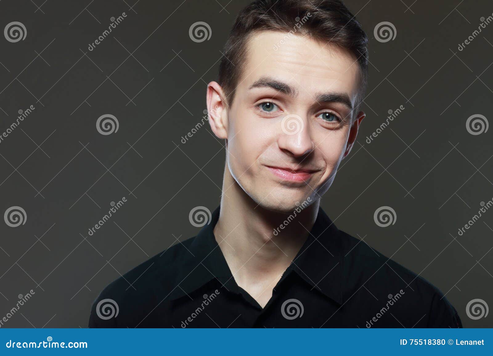Man face smiling stock photo. Image of happiness, fashionable - 75518380