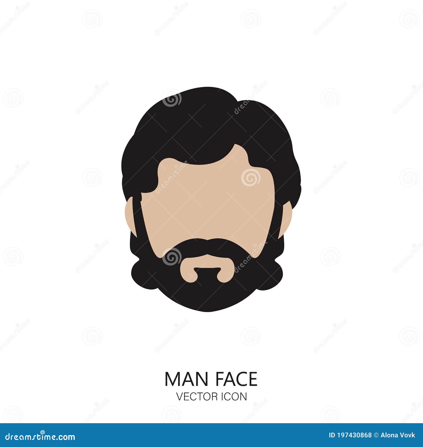 Man Face - Stock Vector Illustration Stock Illustration - Illustration ...