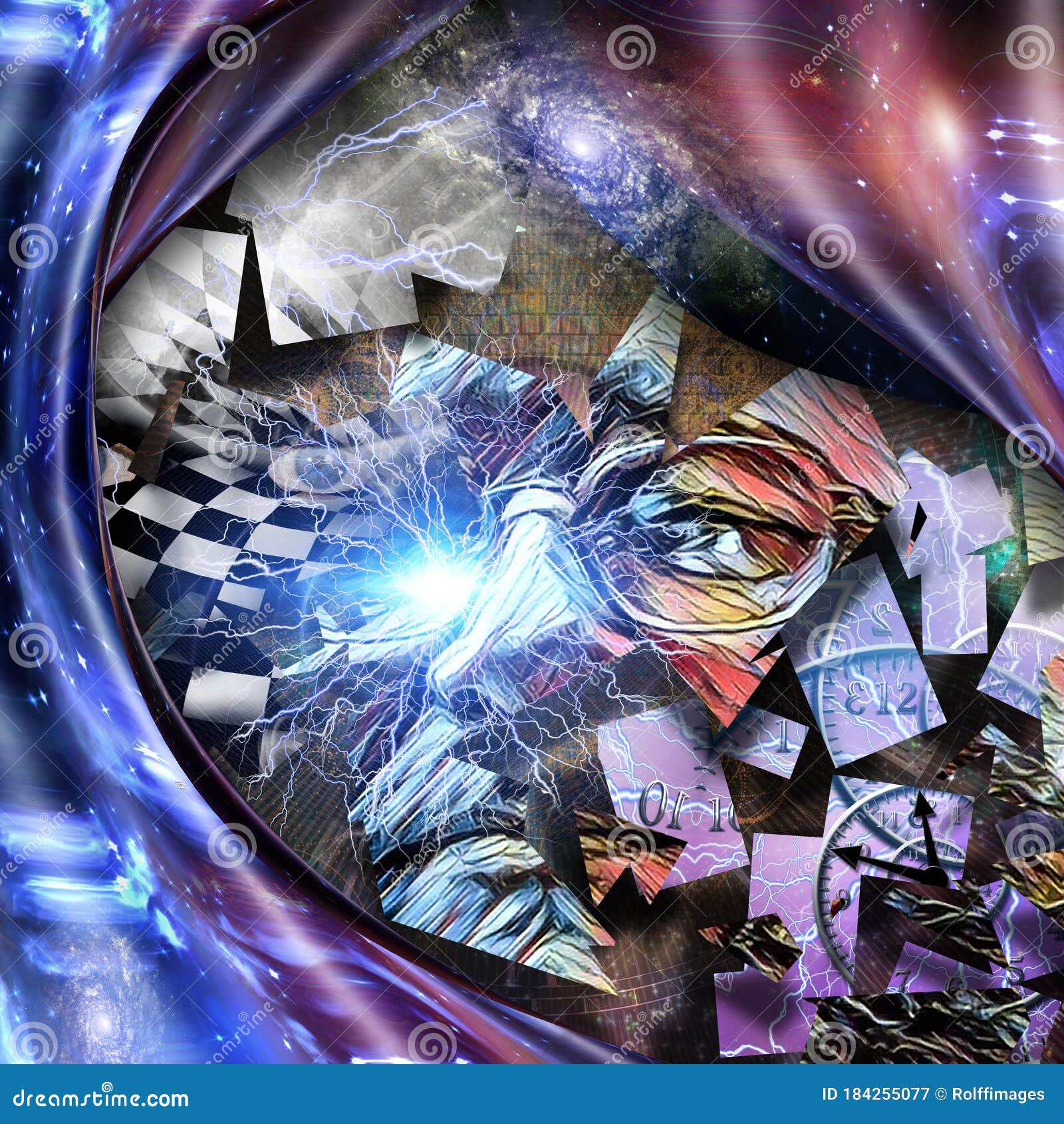 Surreal Space Background Royalty-Free Stock Photo | CartoonDealer.com ...