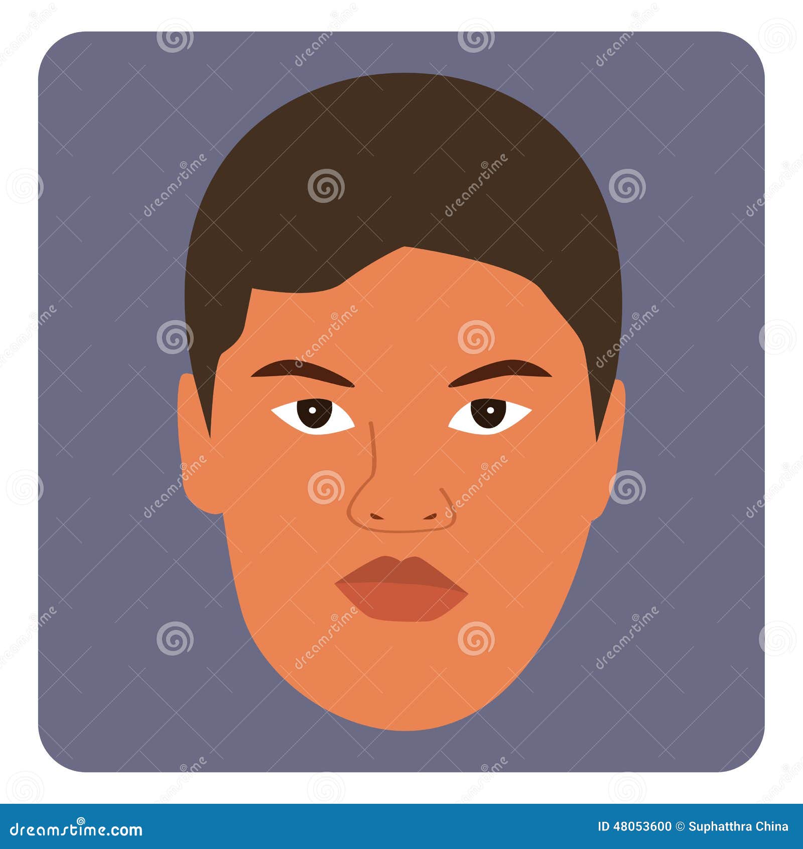 Man Face 3 stock vector. Illustration of male, human - 48053600