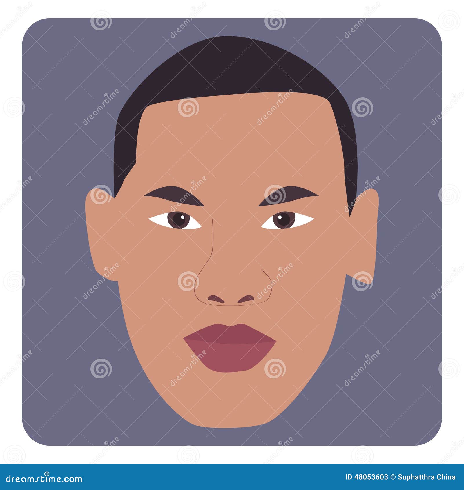 Man Face 7 stock vector. Illustration of hair, male, attractive - 48053603