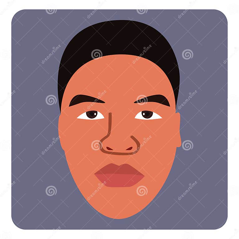 Man Face 4 stock vector. Illustration of face, vector - 48053617