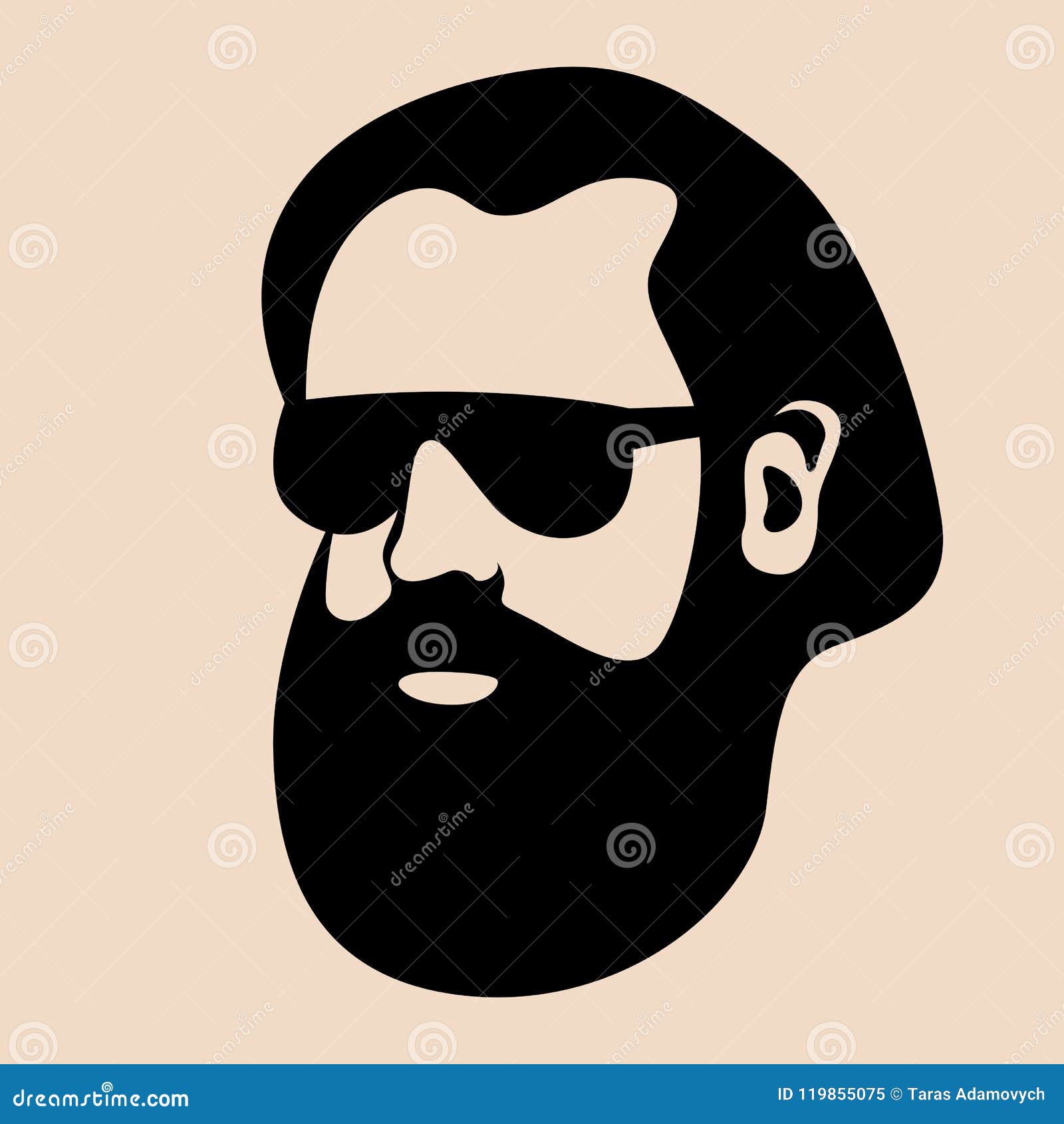Man Face Vector Illustration Flat Style Front Stock Vector ... Man Face Vector Illustration Flat Style Front Stock Vector ...