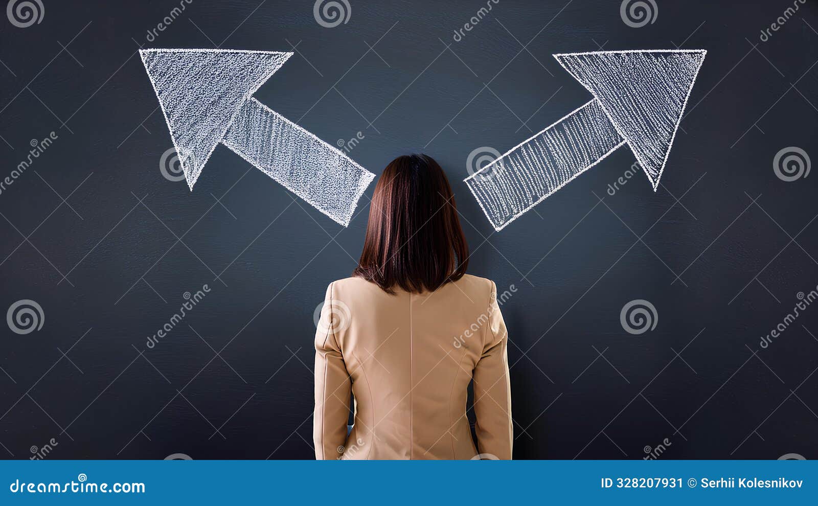 A Man is Faced with a Choice of Which Direction To Choose, a View from ...