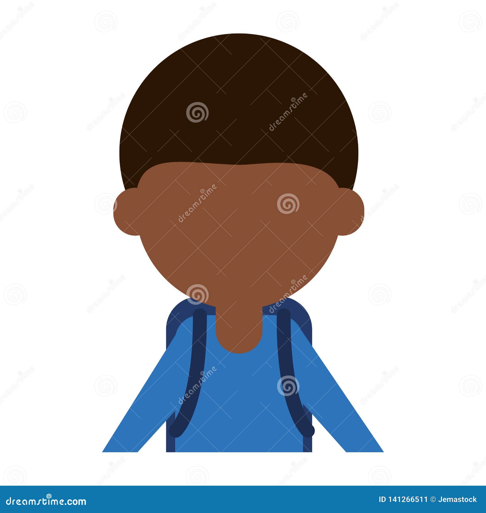 Man Faceless Avatar Isolated Stock Vector - Illustration of portrait ...