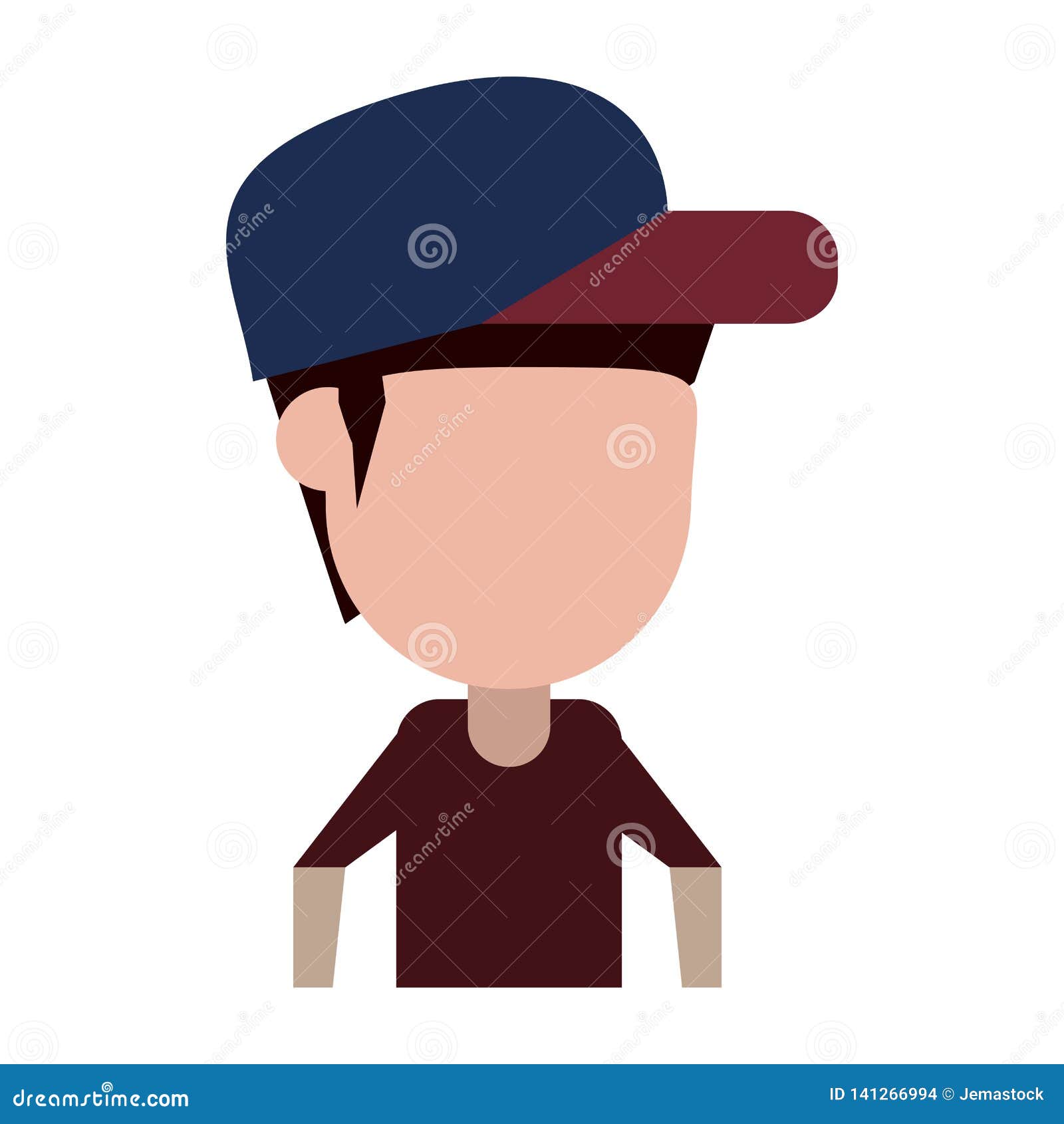 Man Faceless Avatar Isolated Stock Vector - Illustration of portrait ...