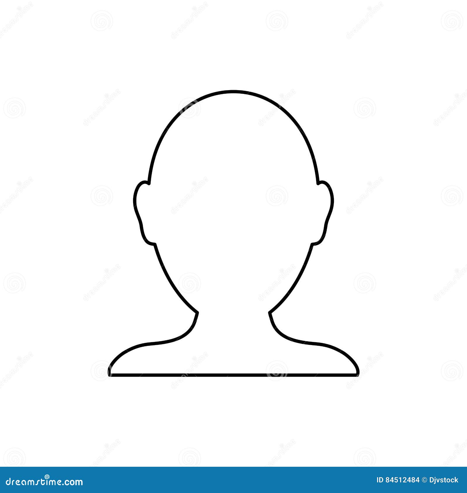 Man faceless head stock illustration. Illustration of symbolic - 84512484