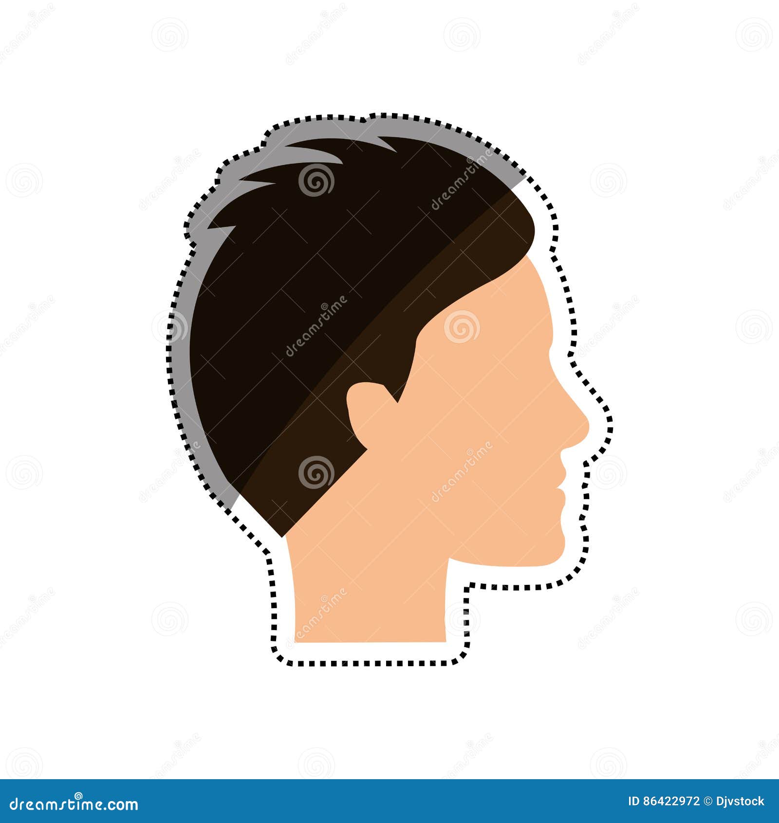 Man faceless head stock illustration. Illustration of business - 86422972