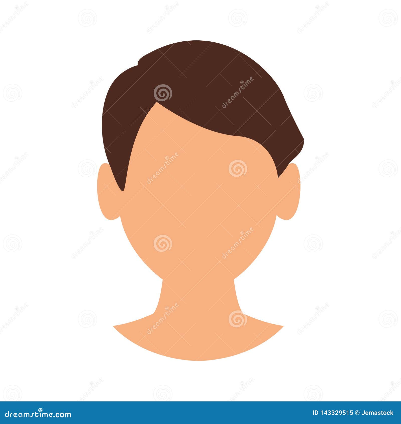 Man faceless head stock vector. Illustration of human - 143329515