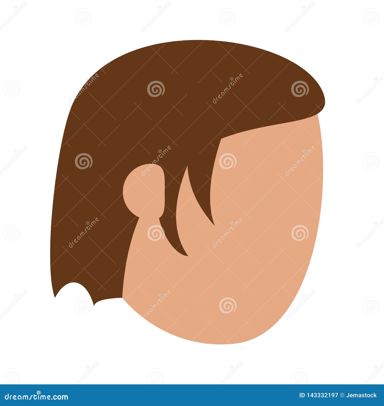 Man faceless head stock vector. Illustration of human - 143332197