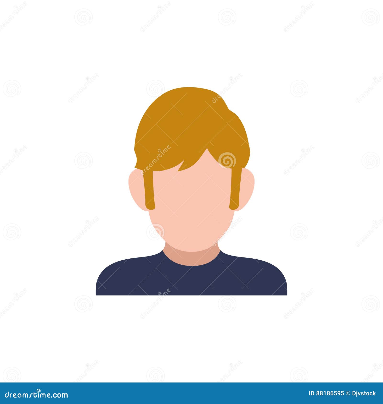 Man faceless profile stock illustration. Illustration of isolated ...