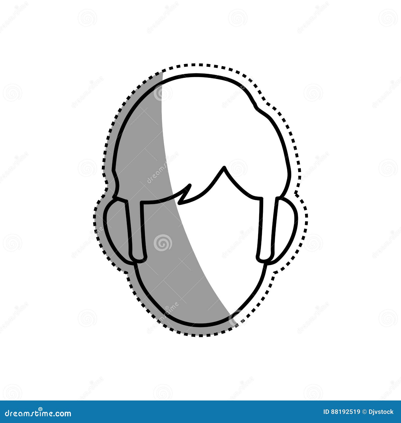 Man faceless profile stock illustration. Illustration of personal ...